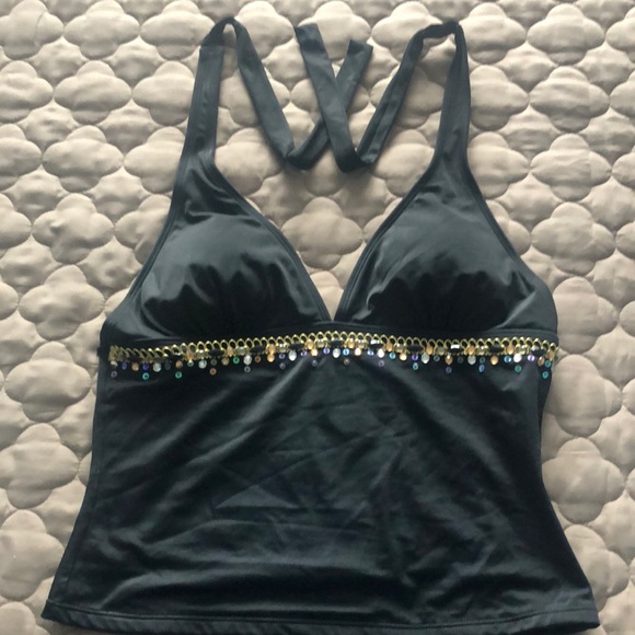 Swim | Spiegel Multicolor Beaded Tankini Top | Poshmark